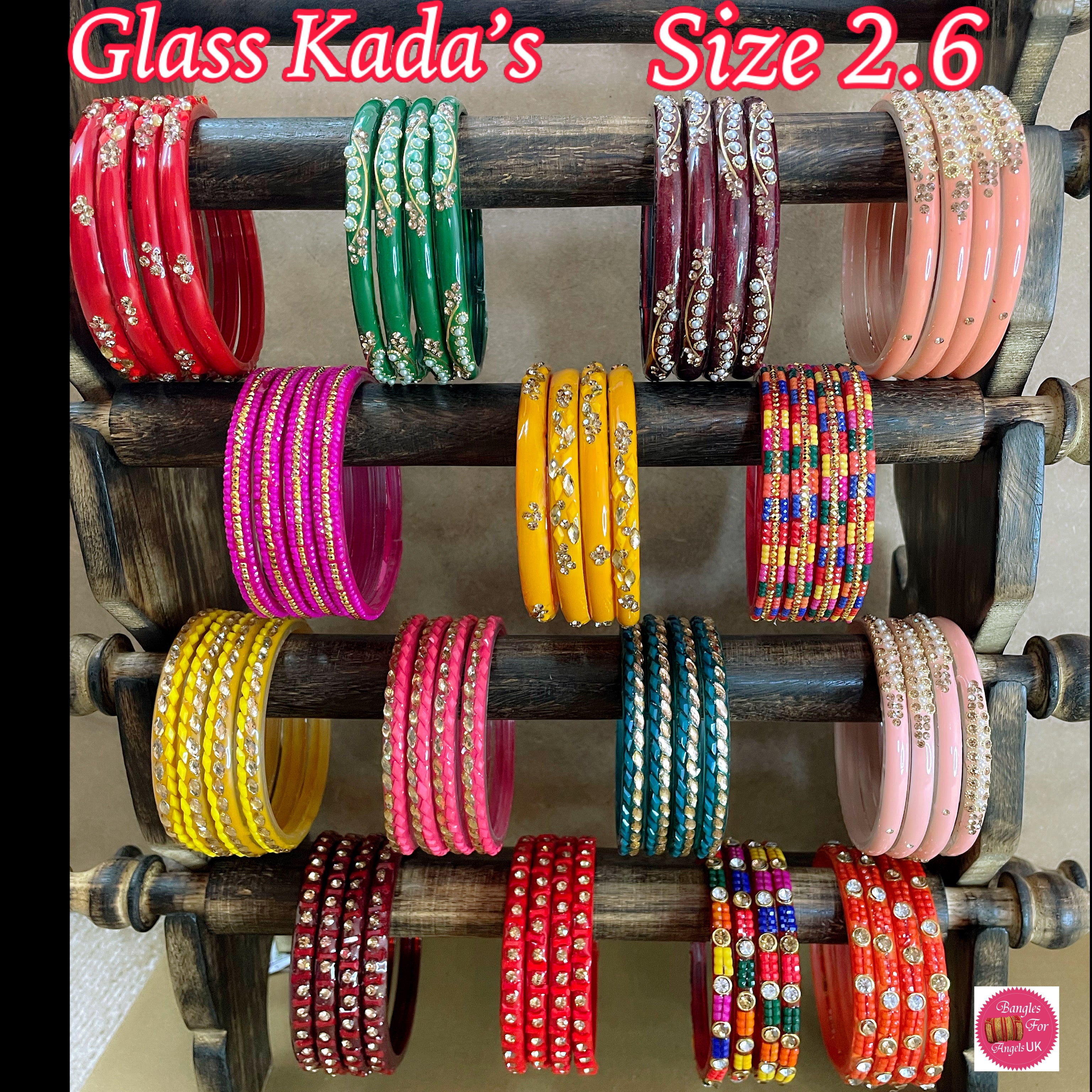 Glass Karas- Combo Of 10 Sets – Bangles For Angels UK