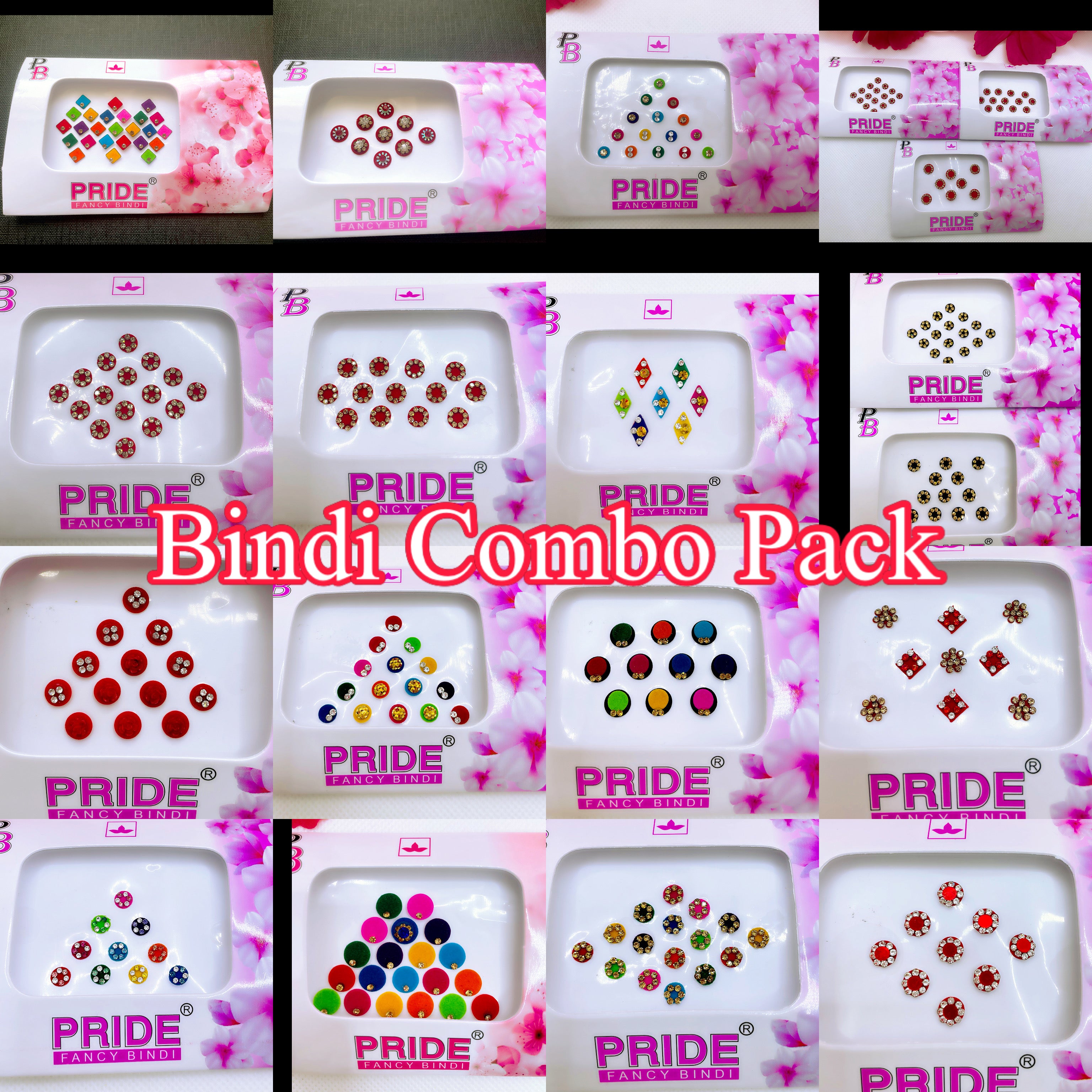 Combo Of Assorted Bindi Packs – Bangles For Angels UK