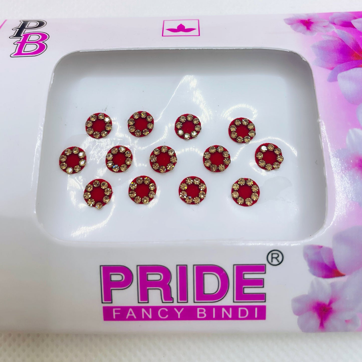 Red & Gold Stone Red Bindi Pack- Various Sizes – Bangles For Angels UK