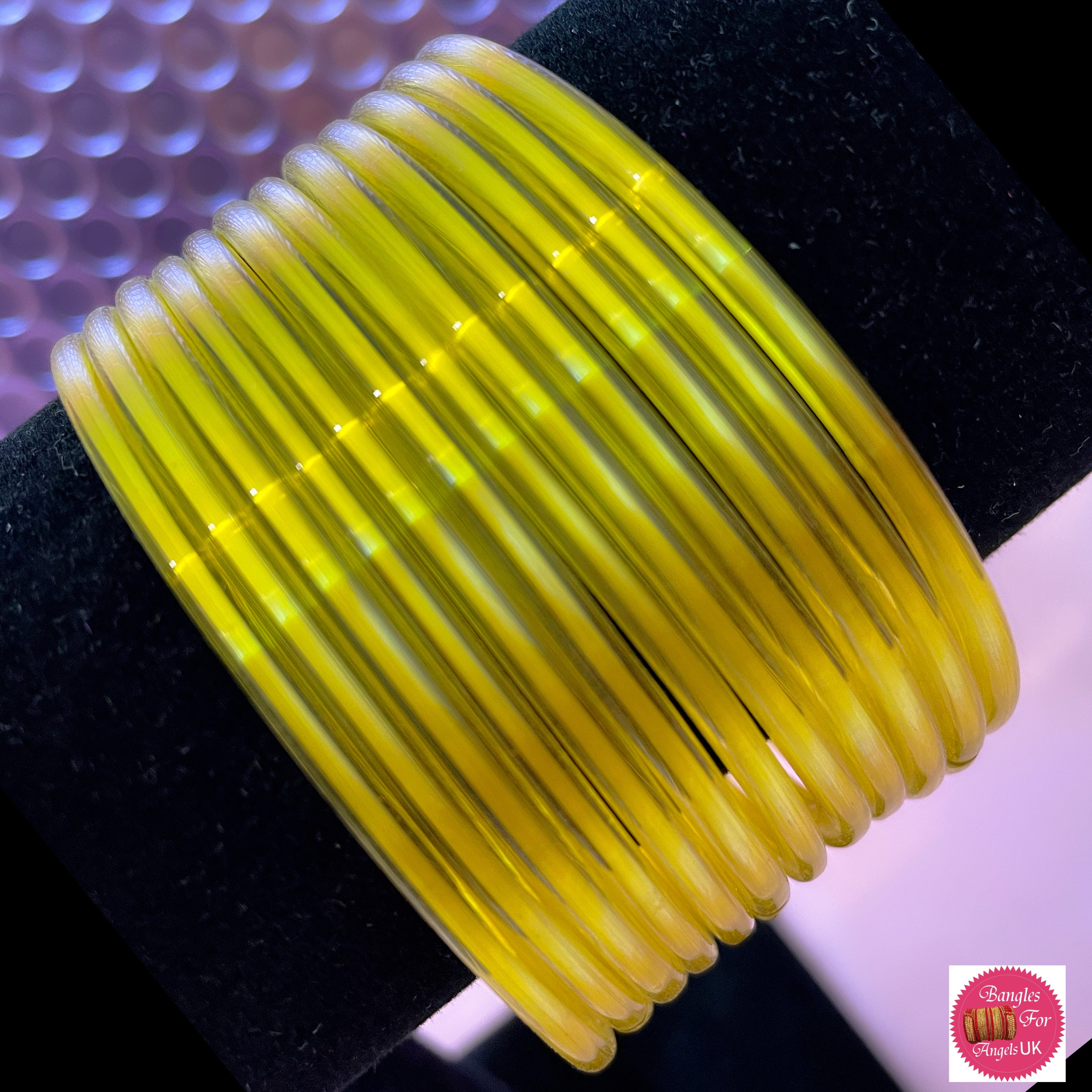 Yellow Glass Bangles – Bangles For Angels UK