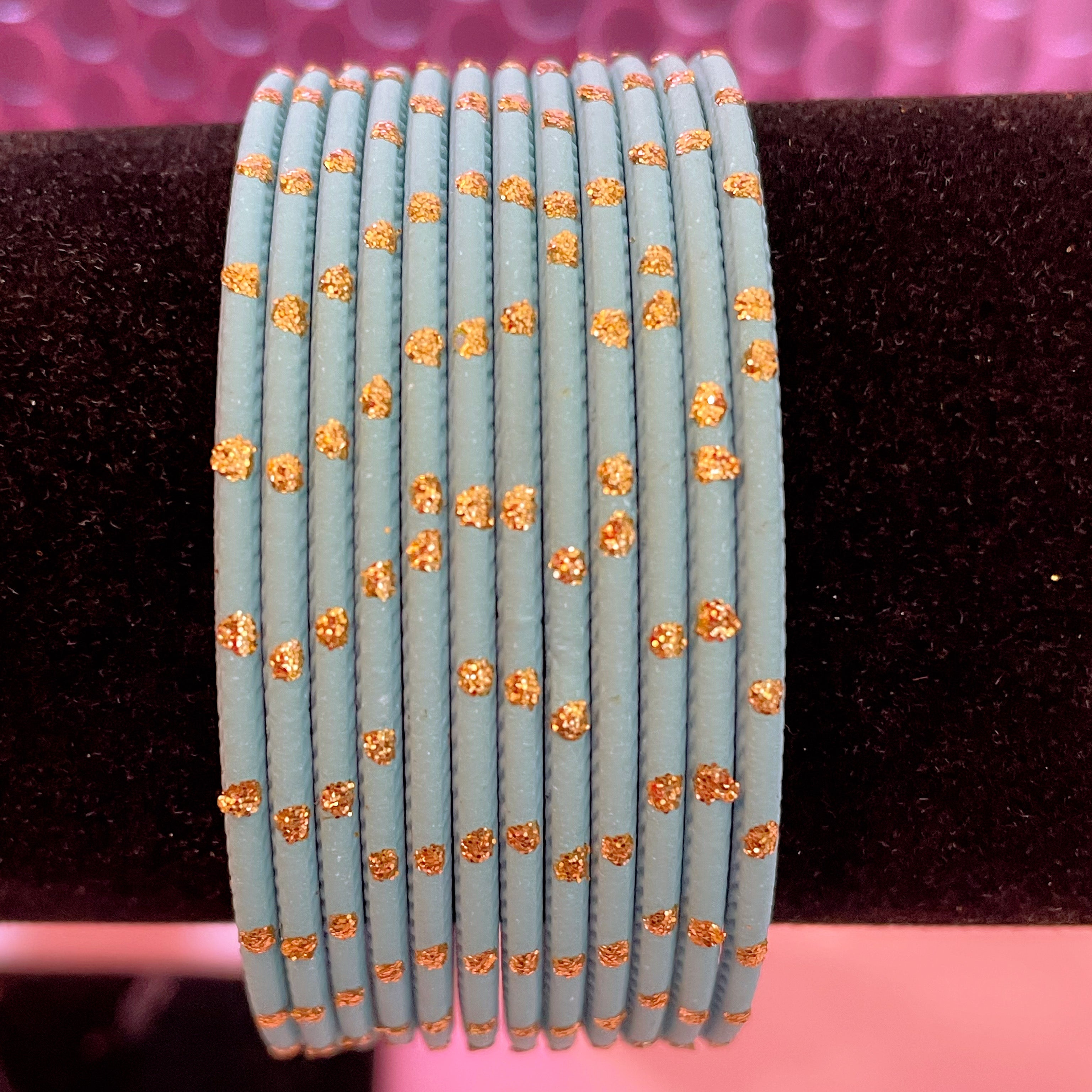 Baby Blue Metal Bangles – Bangles For Angels UK