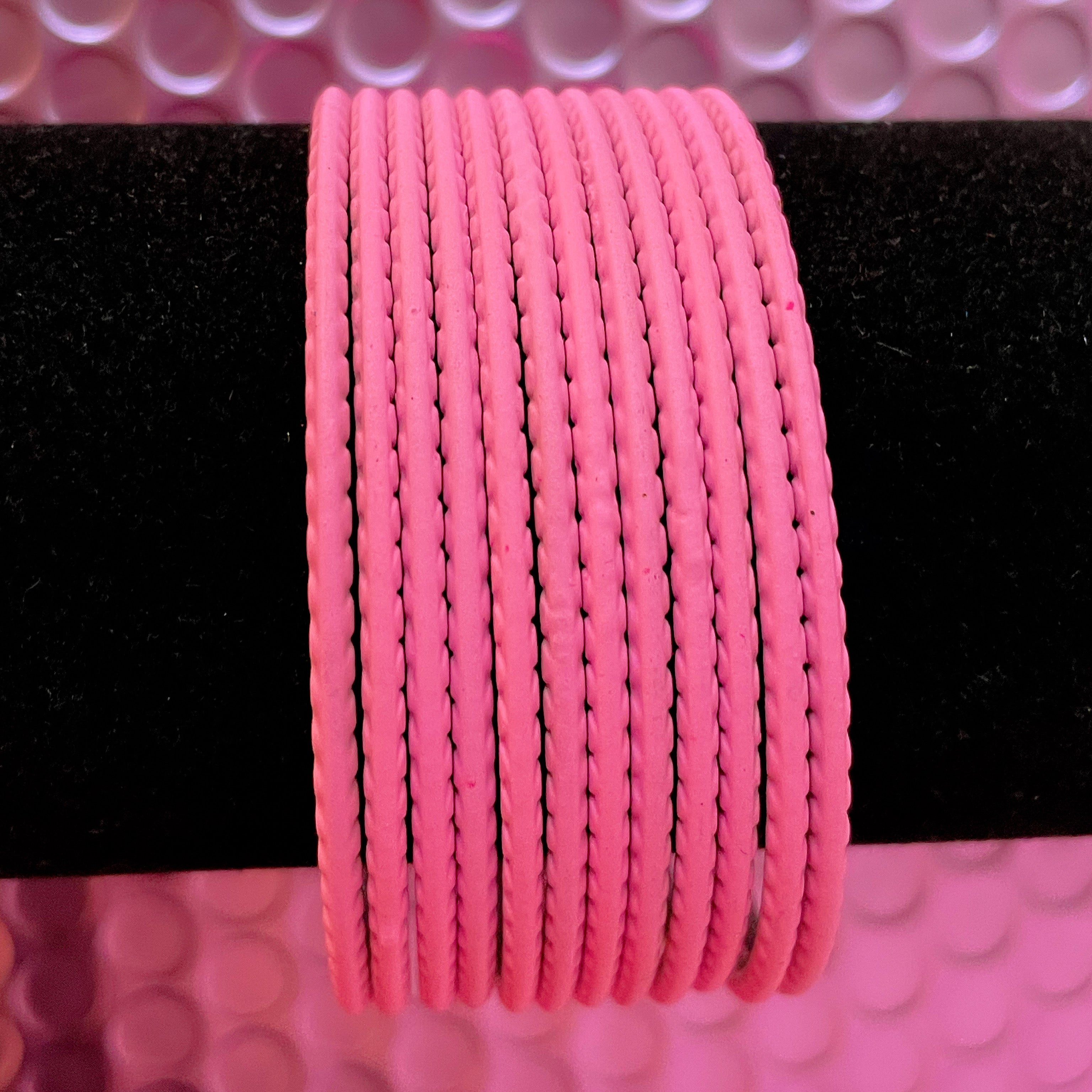 Baby Pink Metal Bangles – Bangles For Angels UK
